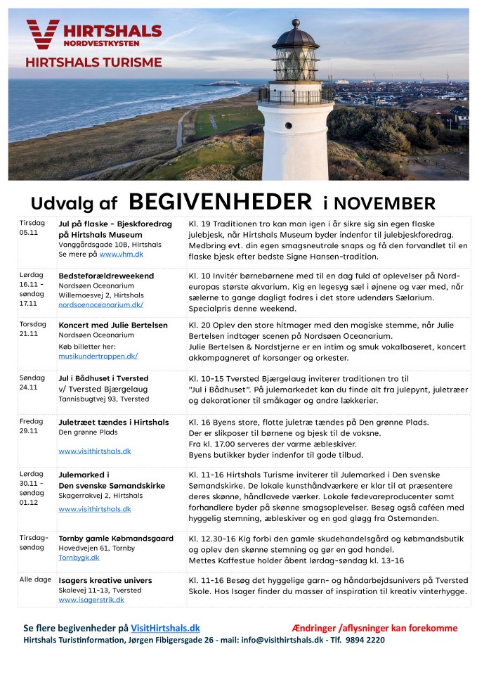 Her er november måneds begivenheder i og omkring havnebyen Hirtshals - NordsøPosten.dk