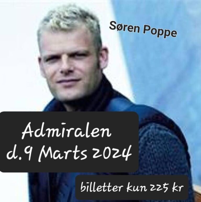 Søren Poppe giver koncert på Admiralen - NordsøPosten.dk