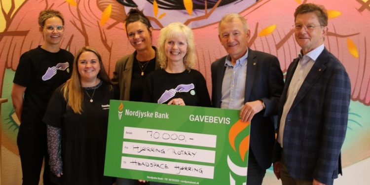 Hjørring Rotary Klub støtter headspace i Hjørring - NordsøPosten.dk